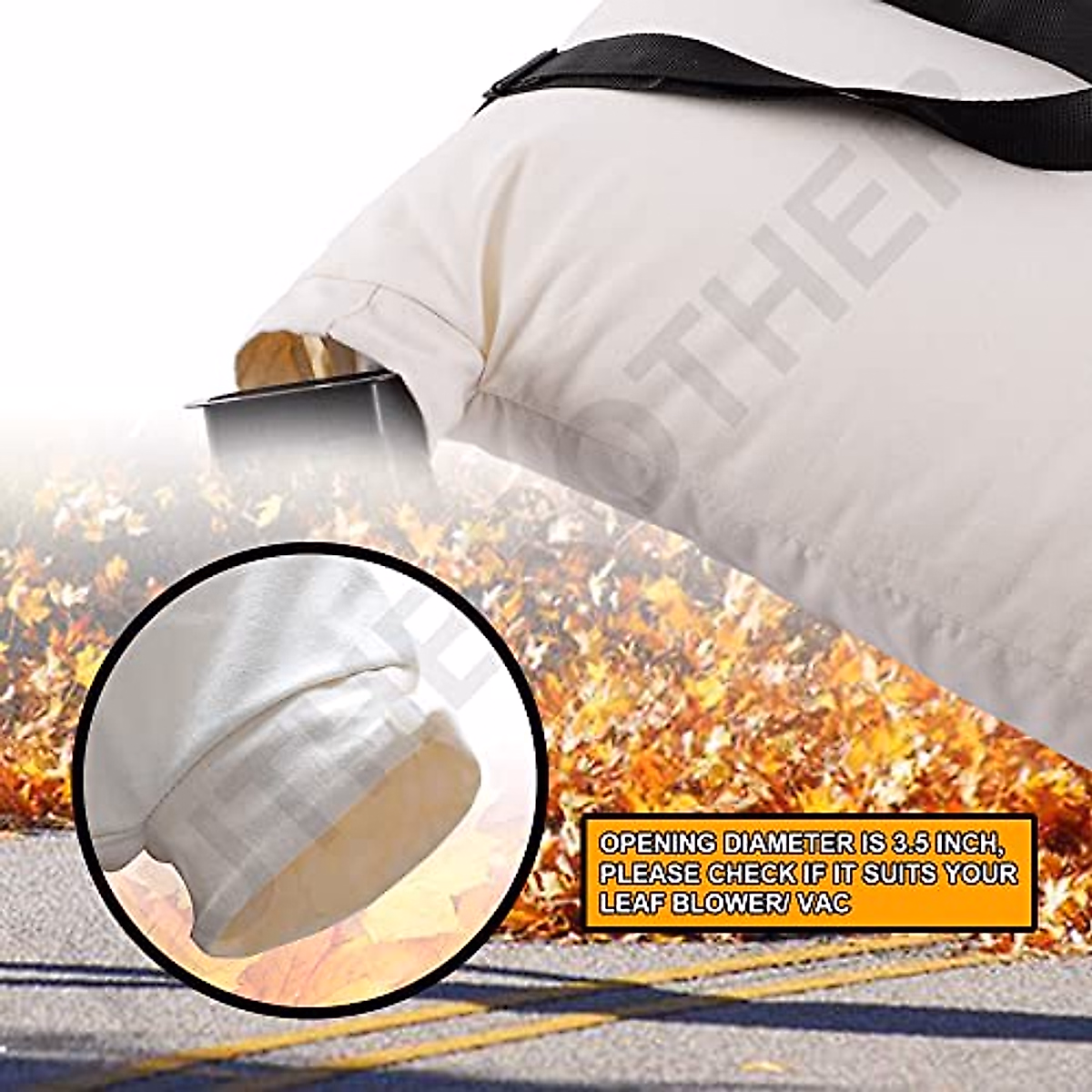 Universal Leaf Vacuum Blower Bag Bottom Debris Dump Bag - for Vacuum Leaf Blowers and Ultra Blower Rake, Compatible with Craftsman Black+Decker Husqvarna Toro Leaf Blower Bag Replacement