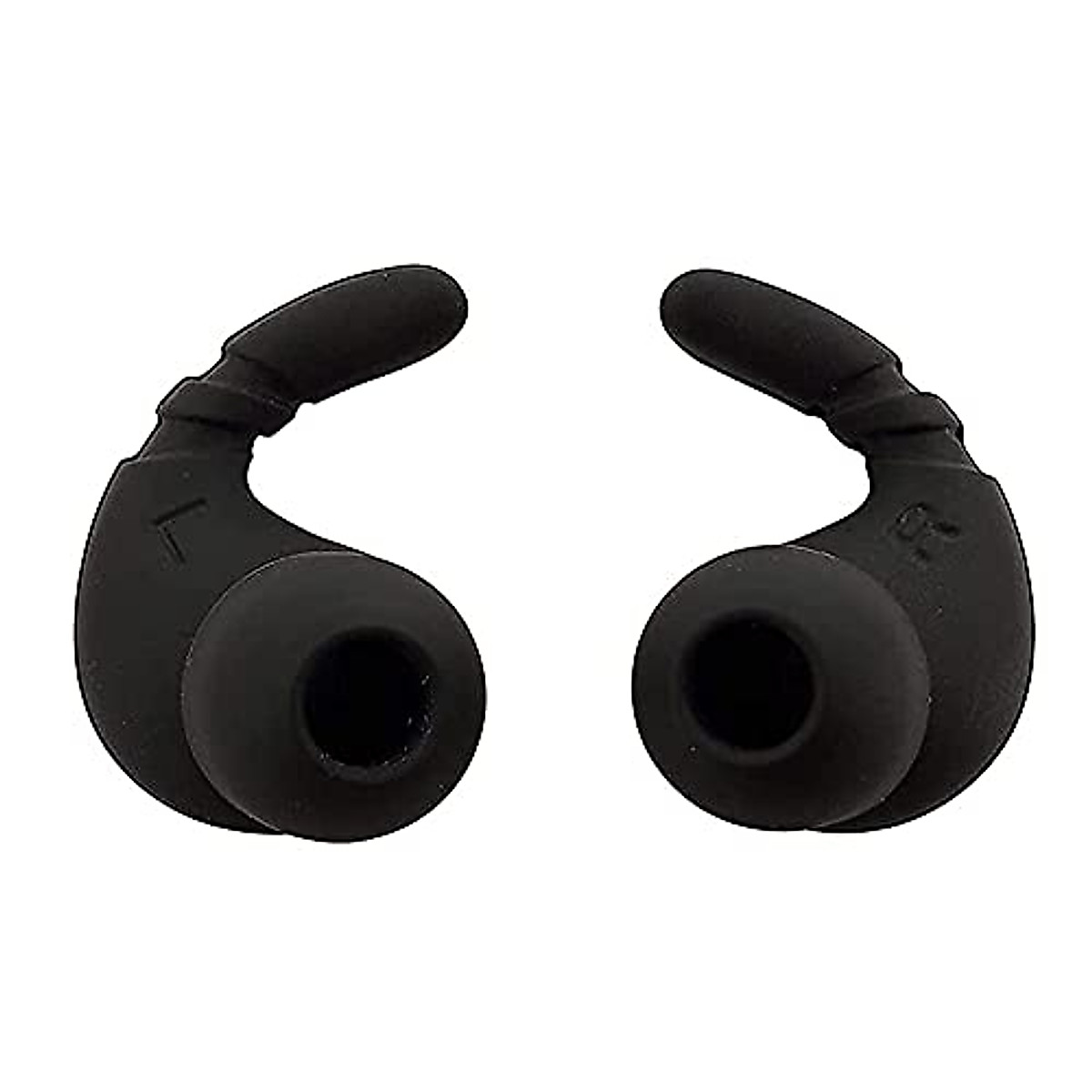 ALXCD Sports Earbud Stabilizers Fins Wing Tips Ear Tips Adapters Compatible with Most In-Ear Earbuds, Anti-Slip Silicon Sport Eartips, Compatible with SONY AKG Galaxy S9 S10 Earbuds etc. 4 Pairs Black