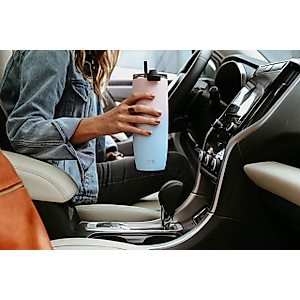 Simple Modern Travel Coffee Mug Tumbler with Flip Lid | Reusable Insulated Stainless Steel Thermos Cold Brew Iced Coffee Cup | Gifts for Women Men Him and Her | Voyager Collection | 16oz | Very Peri