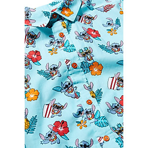 Disney Lilo & Stitch Toddler Boys Hawaiian Button Down Dress Shirt 4T