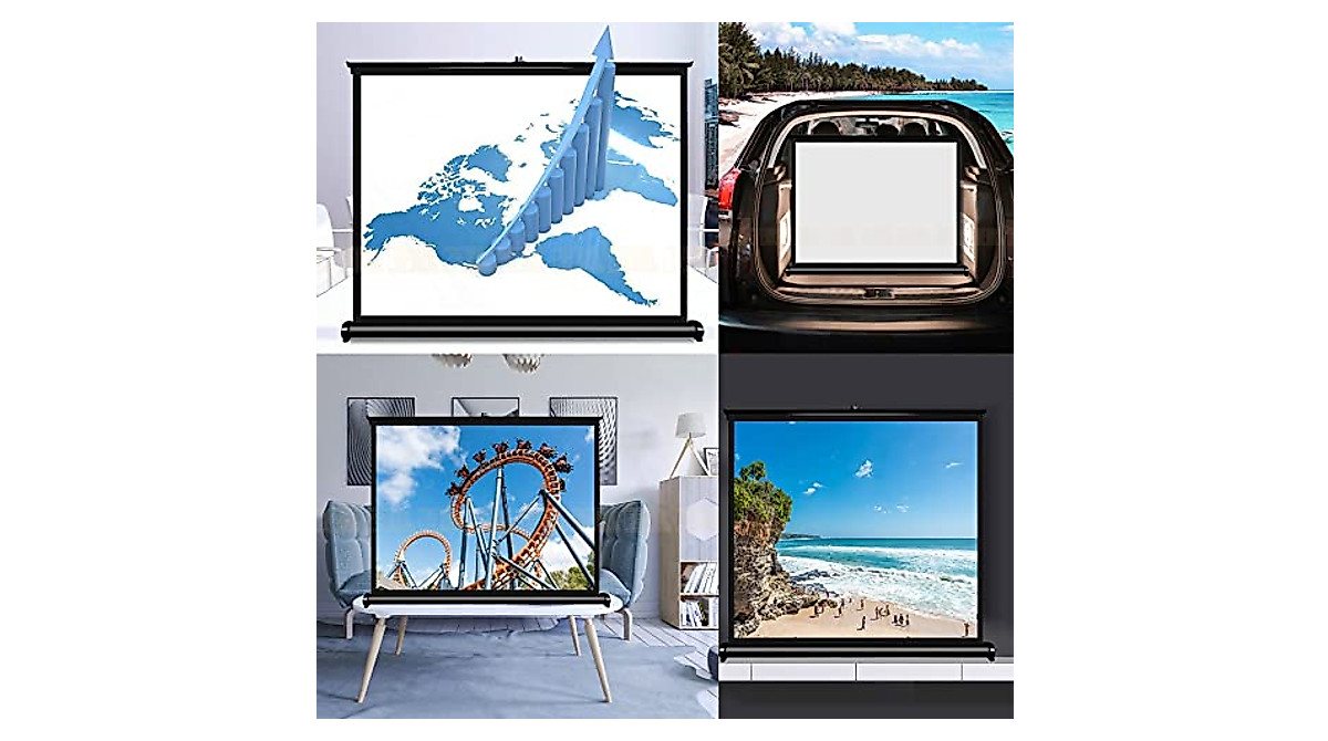 LISSY Portable Projector Screen 40 Inch - HD Travel & Home Cinema