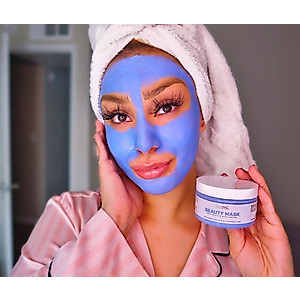 Teami Beauty Facial Mask - Moisturizing Face Mask Skin Care - Anti Acne & Blackhead Remover with Butterfly Pea Flower & Kaolin Clay - Deep Cleansing Face Mask for Oily, Dry, or Sensitive Skin