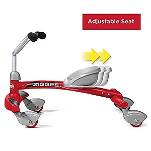 Radio Flyer Ziggle, Red Kids Wiggle Car, Ride On Toy For Ages 3-8