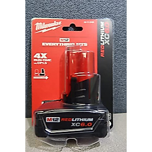 Milwaukee 48-11-2460 M12 REDLITHIUM XC6.0 Extended Capacity Battery Pack