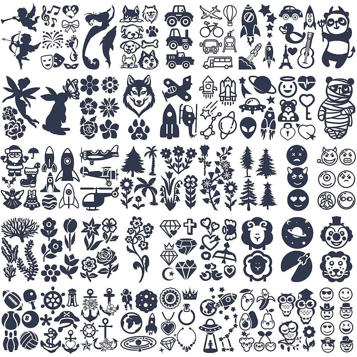 Temporary Glitter Tattoo Kit For Kids -, Dinosaur Butterfly Fake Tattoo Make Up Art Kits For Boys and Girls, DIY Creative Waterproof Tattoos with 90sheets Tat Stickers 24 Glitter Box and 3 Brush