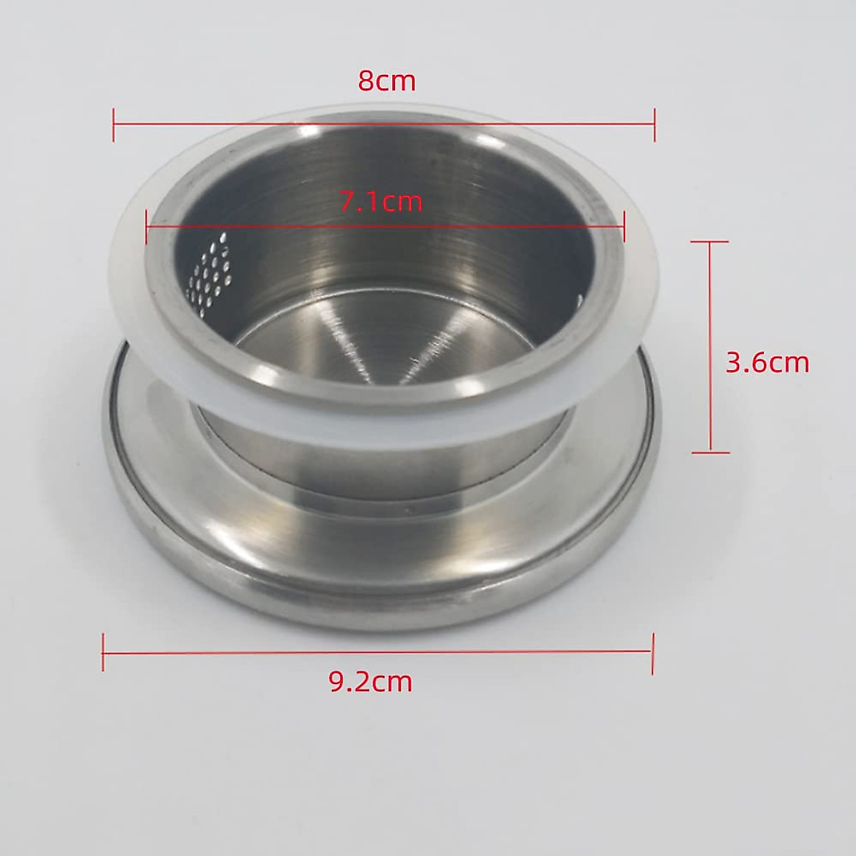 HONGYUNoH 2pcs Stainless Steel Glass Water Pitcher Lids Anti-Dust Splash Resistant Stoppers Covers with Drain for Beverage Carafe Pouring