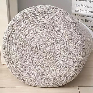 Tall Woven Laundry Basket with Handles, Clothes Hamper Storage Basket for Living Room, Bedroom, Entryway, Bathroom, Large Woven Blanket Basket for Pillows, Towels, Blankets