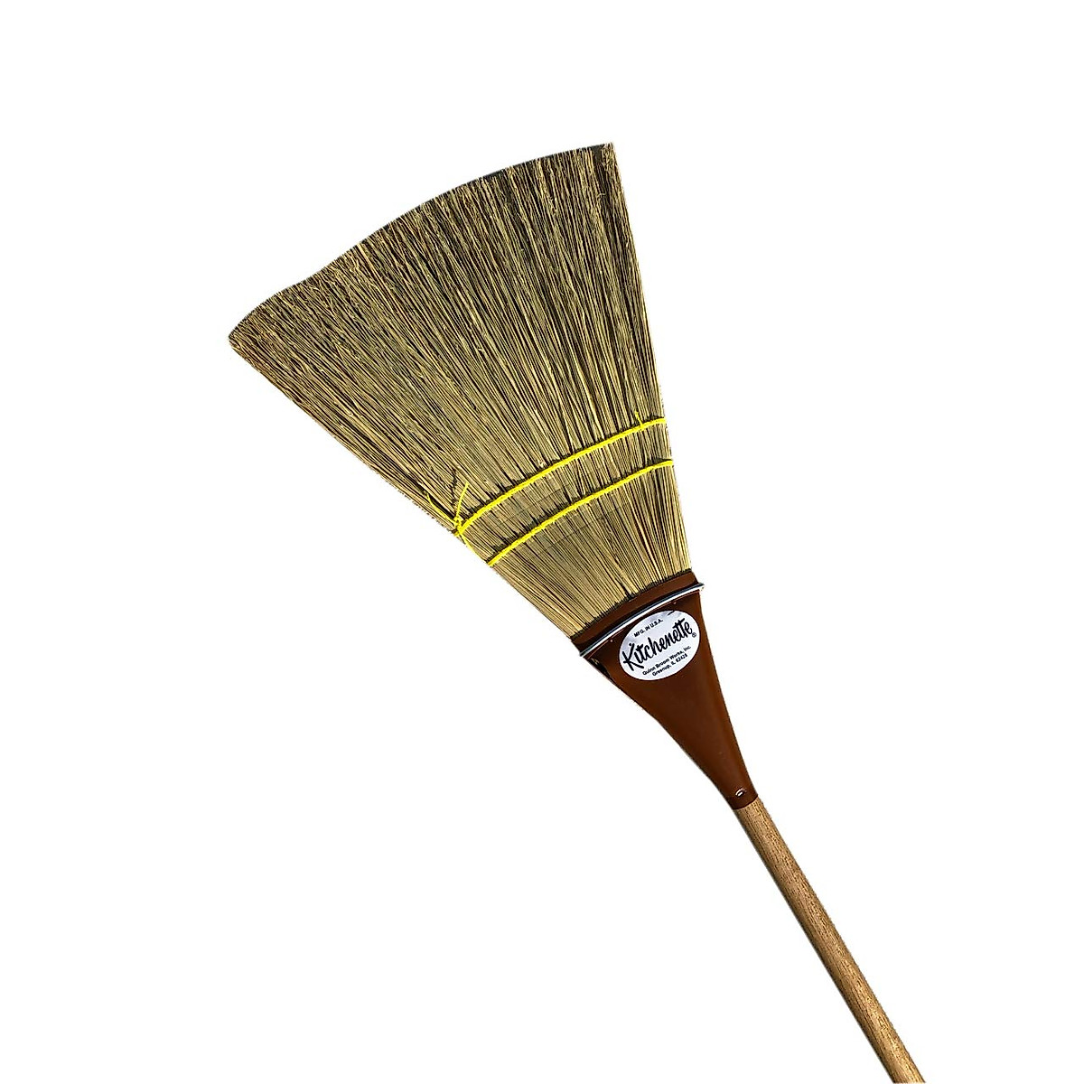 The Original Kitchenette Broom - Lightweight Brooms Handmade with Authentic Broomcorm - Pack of 2 Brooms