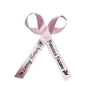 50 Personalized Ribbons Bridal Wedding Favor Baby shower Centerpieces, Photo Frames, Party, Invitations or Sprinkle - Custom Made