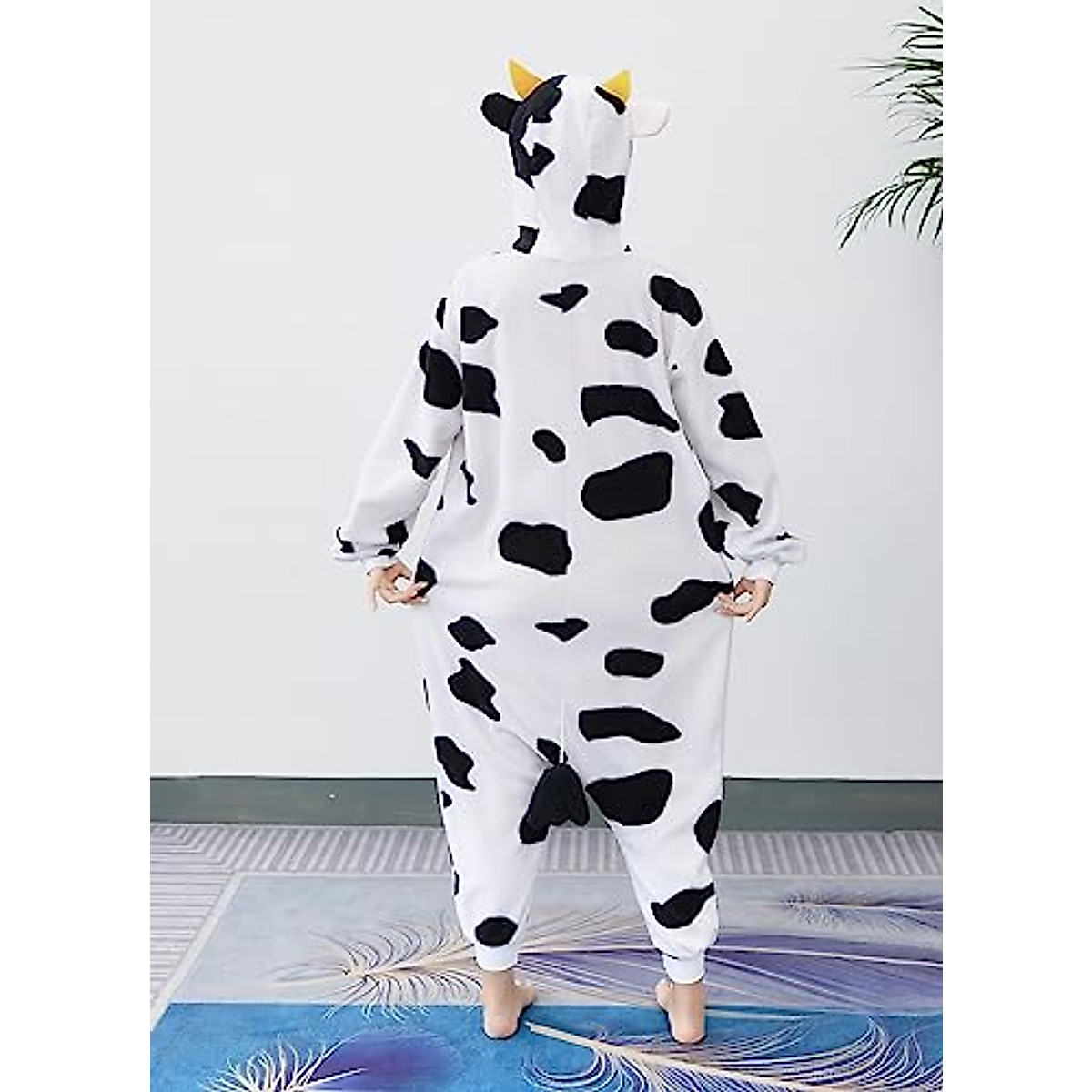 Joyxiam Unisex Adult Animal Onesies Cosplay Christmas One-Piece Pajamas Halloween Costume Sleepwear for Women Men （XL）