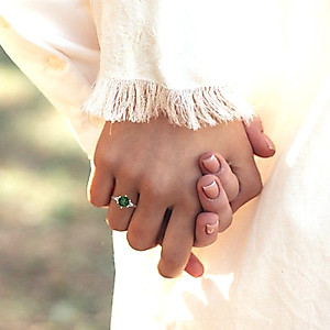 Clara Pucci 2.50ct Round Cut Solitaire Green Simulated Diamond Excellent Engagement Bridal Promise Anniversary Ring in 18K White Gold 10