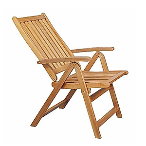 Northlight Set of 2 Brown Acacia Folding Chairs Outdoor Patio Furniture 42"