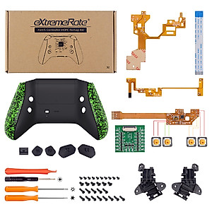 eXtremeRate Hope Programable Remap Kit for Xbox Series X/S Controller, Upgrade Boards & Redesigned Back Shell & Side Rails & Back Buttons for Xbox Core Controller - Textured Green