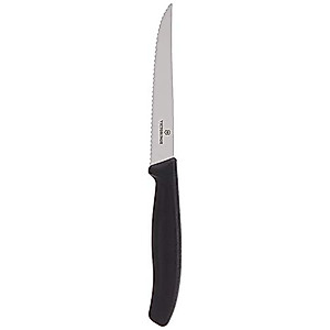 Victorinox Swiss Classic 4-Piece Steak Knife Set, 4-1/2-Inch Serrated Blades with Spear Tip