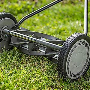 American Lawn Mower Company 1415-16 16-Inch 5-Blade Push Reel Lawn Mower, Gray