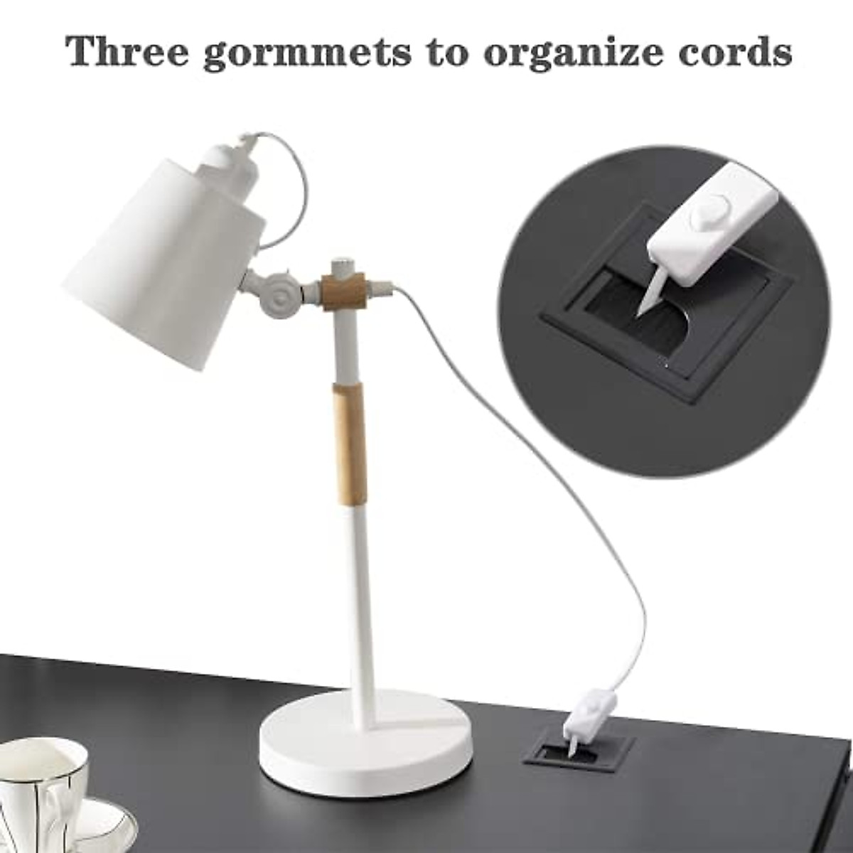 GOOD & GRACIOUS L-Shaped Gaming Desk, 60x55 Inch L Shape Desk, Corner Desk for Home Office, Modern Home Office Study Writing Workstation L Table, Easy Assembly, Black&Gray