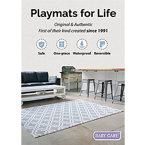 Baby Care Play Mat - Haute Collection (Large, Moroccan - Blue)