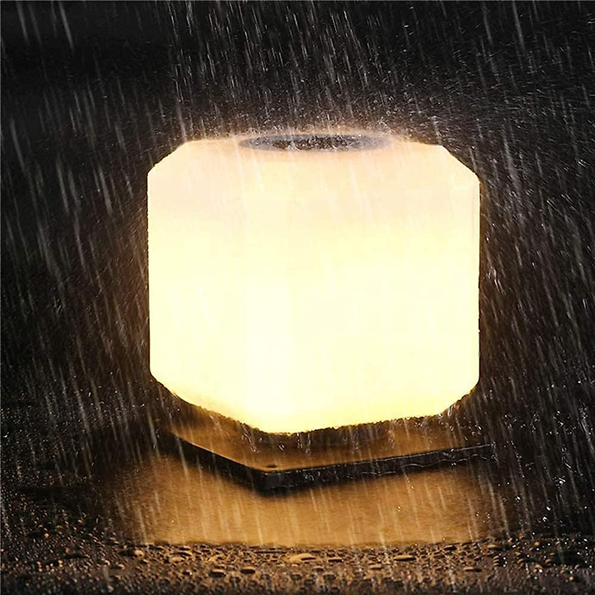 KLFJFD Solar Lights Outdoor, Solar Column Headlights,Waterproof Rainproof Gate Patio Table Lamp Lantern,for Home Garden etc