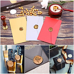 Sealing Wax, Paxcoo 312pcs Sealing Wax Kit with Wax Seal Beads, Wax Seal Warmer, Wax Spoon and Tealight Candles for Wax Stamp Letter Sealing