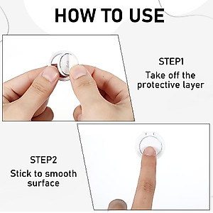 Nogeqi 8 Pcs Sunglass Holder for Wall Adhesive Glasses Organizer Glasses Holder Wall Hanging Round Sun Glasses Holder for Eyeglass Eyewear Sunglasses Display Home Decor(White)