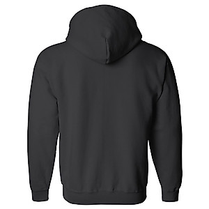 zerogravitee Black ARMY Full-Zip Hooded Sweatshirt with gold print - X-Large
