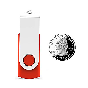 5 Pack 64GB USB Flash Drives, USB 2.0 Thumb Drives Jump Drive Pen Drive Bulk Memory Sticks Zip Drives Swivel Design (64G, 5Pcs, Mixed Color)