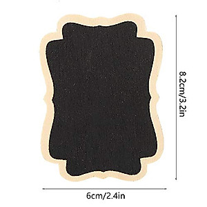 Taidda Mini Chalkboard Sign, 10Pcs Wooden Blackboard Small Chalkboard Labels with Easel Stand for Food Labels, Table Numbers, Weddings Party Decorationrd