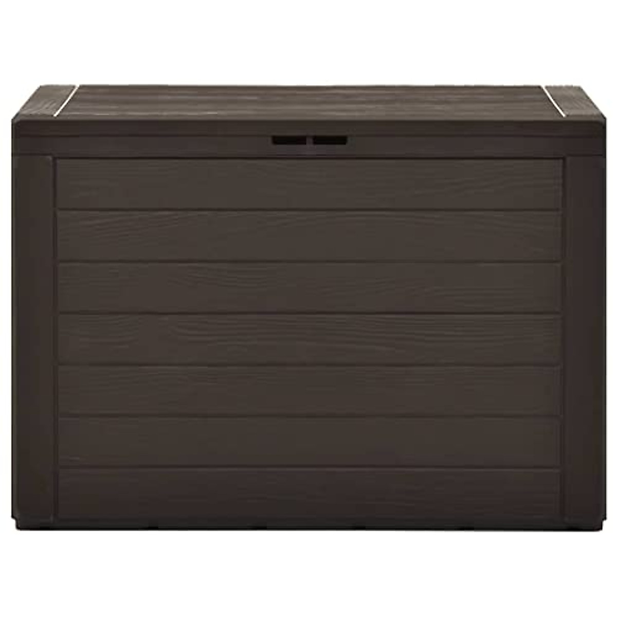 Shoe Rack 111 Gal Garden Storage Deck Box,Plastic Lockable Garden Container Cabinet Toolbox for Patio, Lawn, Poolside, Backyard Outdoor 47.2"x22"x24.8" ( Color : Brown 38.7 X 17.3 X 21.7 Inch )