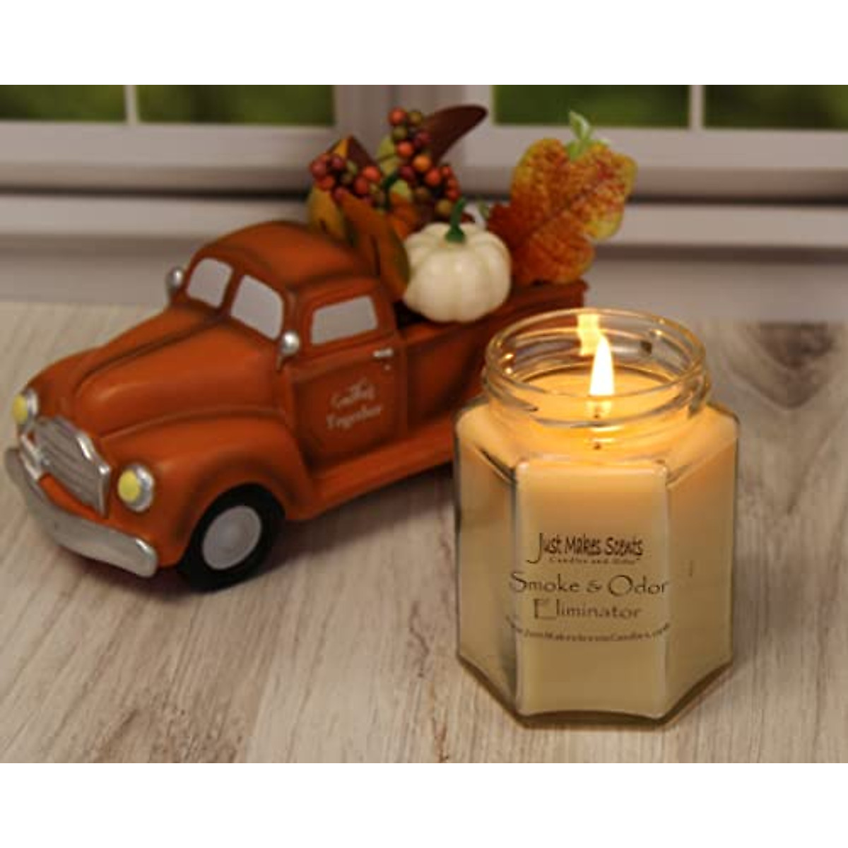 3 Pack - Smoke and Odor Eliminator Candle - Odor Eliminating Scented Candles for Home - Neutralizes Cigarette, Food, and Pet Smells | Natural Soy Wax Candle, Hand Poured in The USA