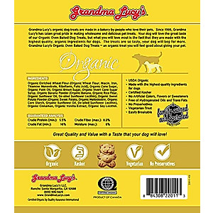 Grandma Lucy's Organic Oven Baked Dog Treats - Banana & Sweet Potato, 14 oz