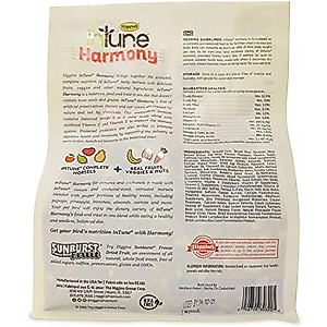 Higgins 2 Pack of Intune Harmony Food for Conures, Cockatiels, Lovebirds and Parrotlets, 2 Pounds Each