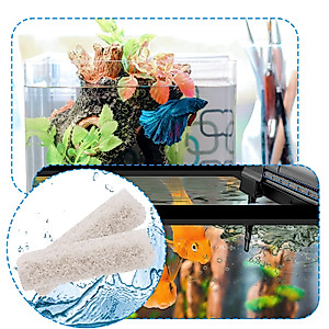 TOYMIS 12 PCS Ammonia Reducer Specialty Filter Pads for Aqueon Quietflow LED Pro Model 10, High-Density Sponge Fish Tank Filter Cartridges for Aquarium Water Filtration