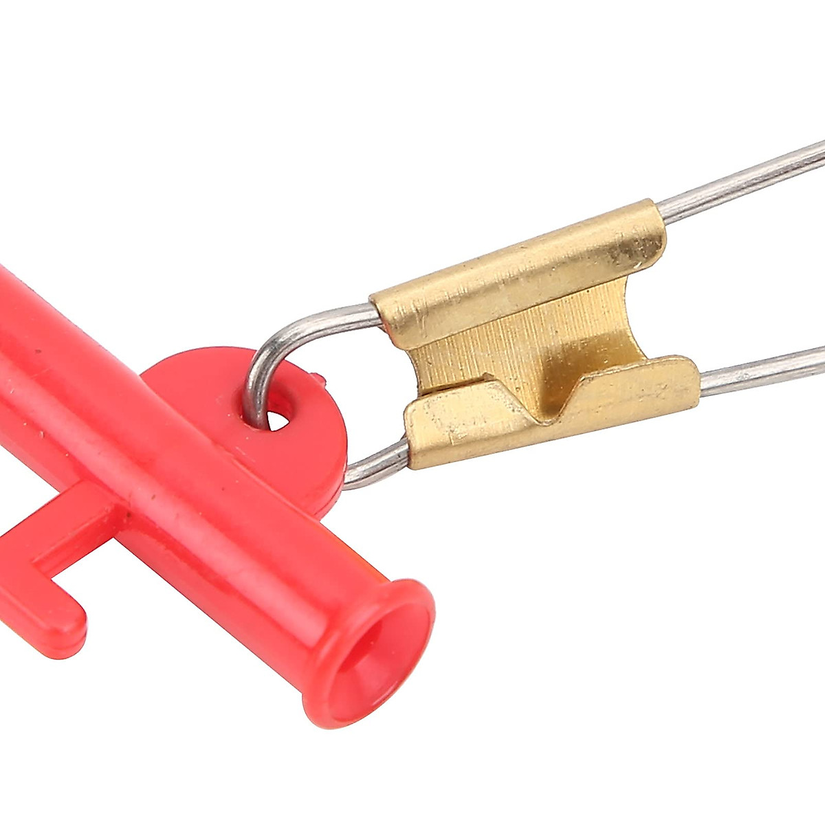 Fishing Sinker, 4Bags Fishing Line Sinker with Metal Snaps ABS Slider Clip Outdoor Fishing Accessories(red) Fibraided Line