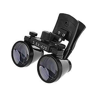 NSKI 3.5X420mm Binocular Plastic Clip Loupes DY-110 Lab Head Magnifier w/Clip-on