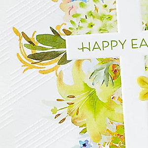 Hallmark Religious Easter Cards Assortment, Painted Flowers (16 Cards with Envelopes)