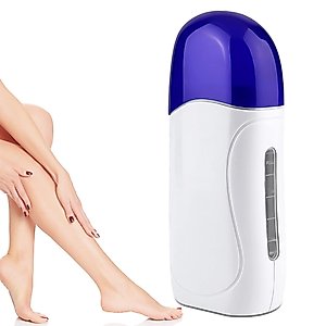 Pinkiou Wax Warmer Hair Removal Skin Care Wax Up Waxing Heater with Cartridge Honey Wax Strip at Home Wax Kit for Arm Leg Bikini (just Roller)