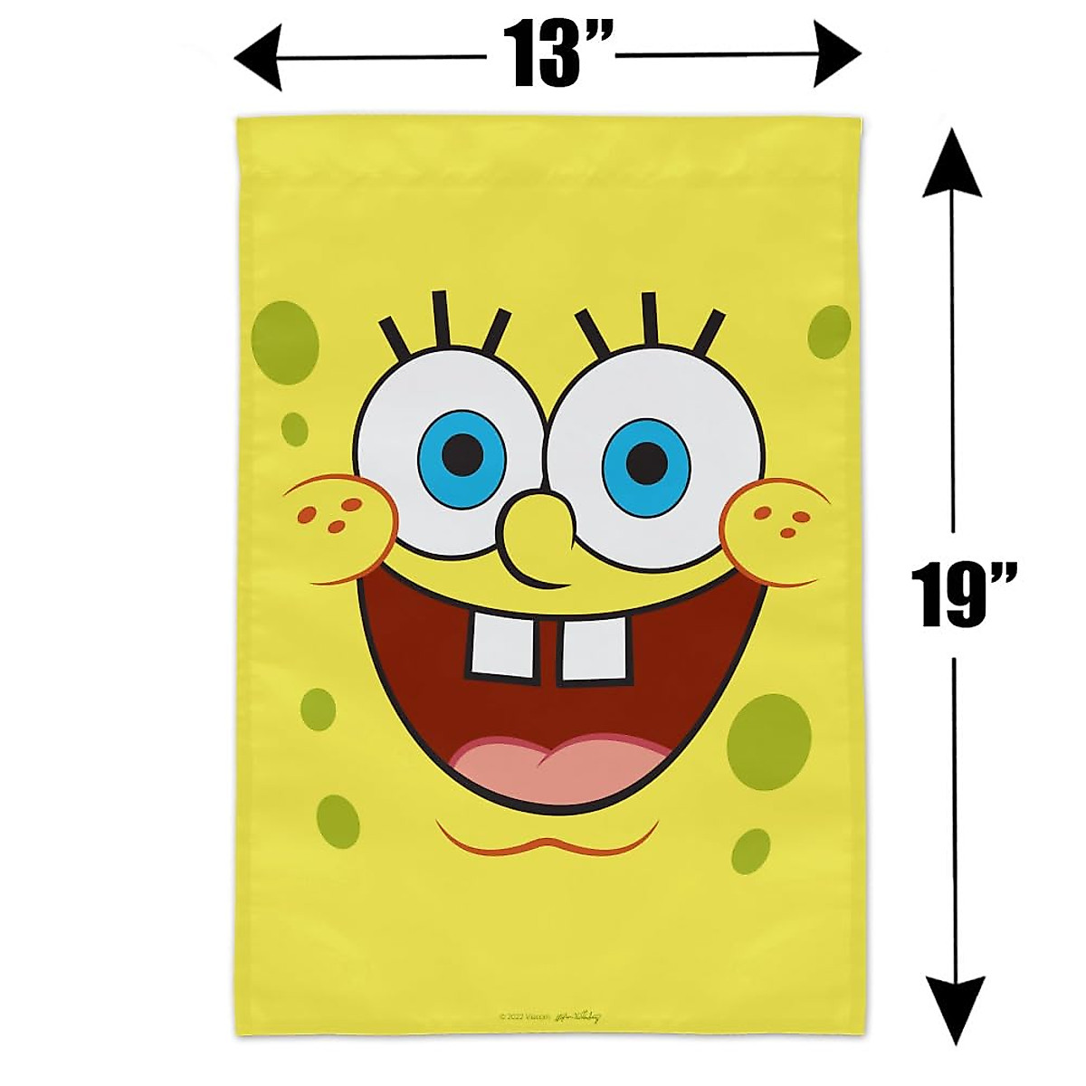 SpongeBob Goofy Smile Face Garden Yard Flag