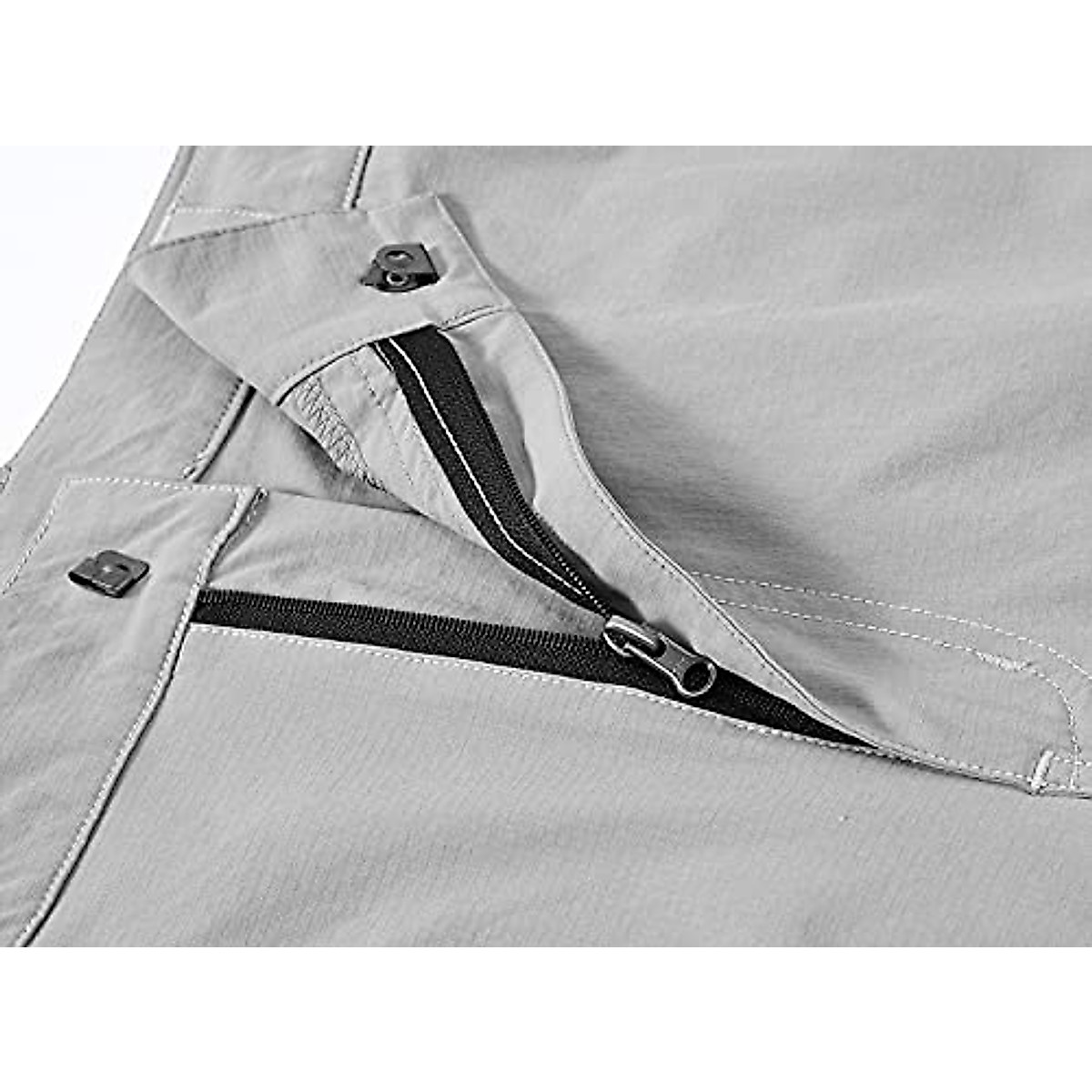 TBMPOY Men's Hiking Cargo Shorts 9" Lightweight Water Resistant Quick Dry Travel Shorts with 6 Pockets for Outddor Golf Camping Light Grey 40