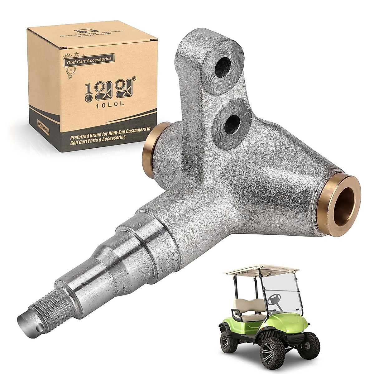 10L0L Golf Cart Steering Knuckles for Yamaha G22 G29 G&E Lower Front Suspension Driver Side Replaces OEM# JU0-F3511-01