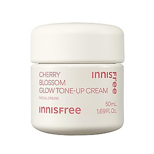 innisfree Cherry Blossom Glow Tone-Up Cream with Niacinamide for Bright, Even Skin Tone, Korean Skincare Gel Moisturizer for Face (Packaging May Vary)