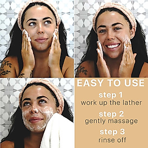 Peppermint Tea Tree Charcoal Facial Bar Soap - USA Made with Natural & Organic Ingredients, Face Wash Black Soap Bar for Acne, Eczema & Psoriasis, Detoxifying Charcoal for Oily & Sensitive Skin