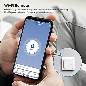 LOQRON Smart Door Lock with Tuya Wi-Fi Gateway for Remotely Control