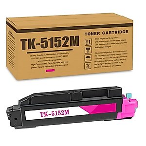 1-Pack TK5152 TK-5152M Magenta Toner Cartridge Replacement for Kyocera TK-5152M M6035cidn M6535cidn P6035cdn Printer.