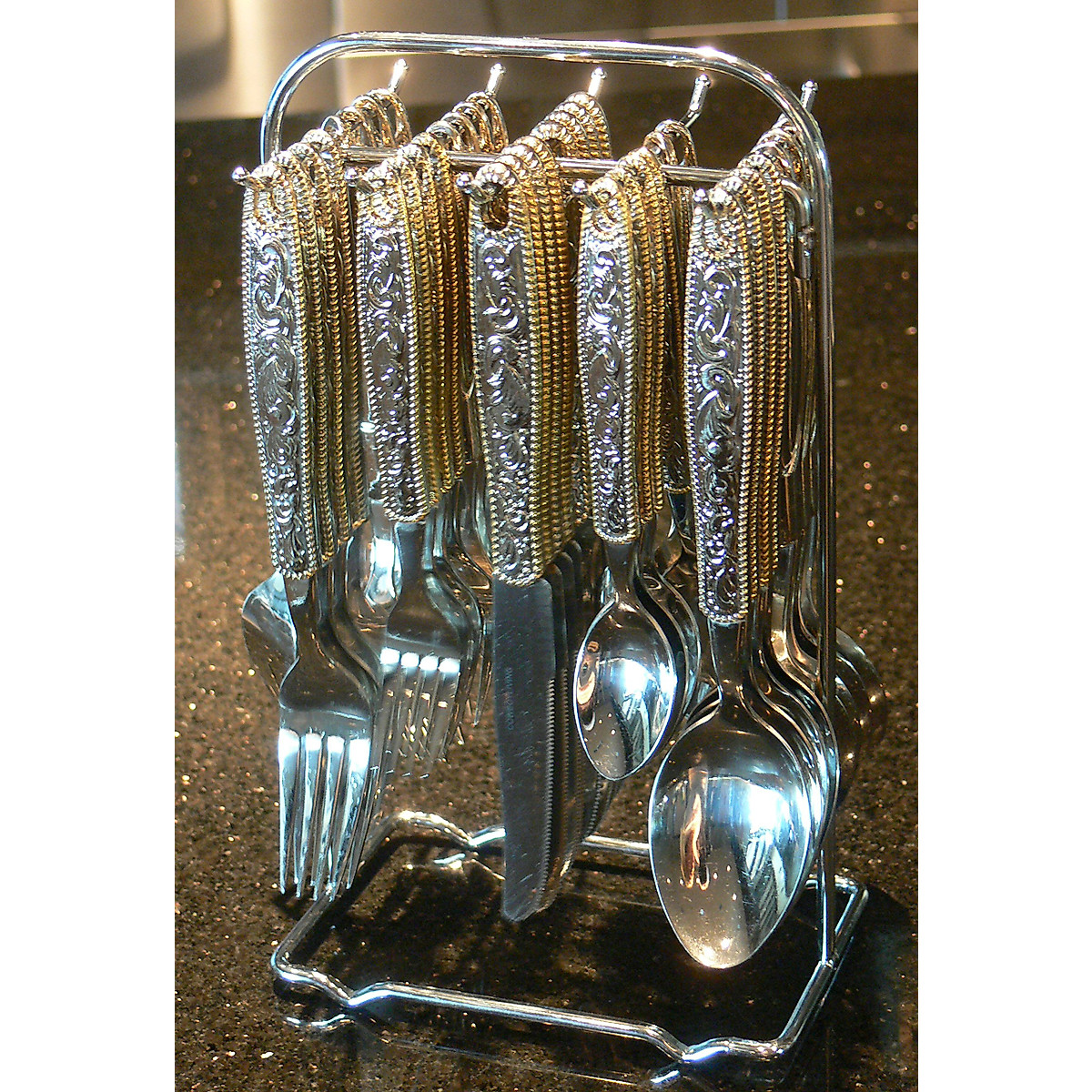 Western Buckle Stainless Silverware Dinner Set (12 piece set) by Cowboy Living