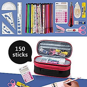 SOKENIK Large Pencil Case for Boys big Pencil Pouch for boys black Pencil Case for Boys