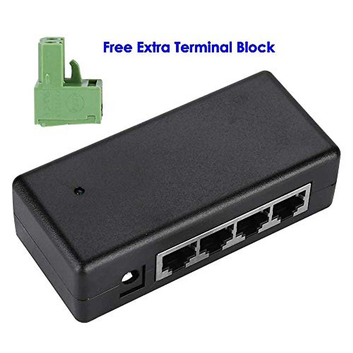 iCreatin 4-Port POE Power Over Ethernet Injector Adapter for IP Camera, Access Points and More; Use with External Power Supply for Passive or 802.3af Devices [External Power Supply NOT Included]