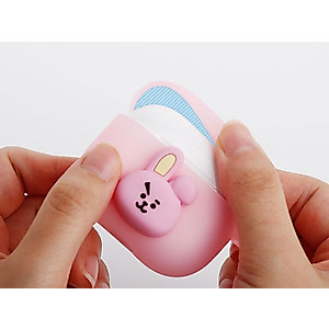 Jungkook-Cooky Official Merchandise Set [Gen 3]-One Cooky Character Jelly Case Cover Compatible with Airpod 3 +One Cooky Sticker+Photocards Included_Butter Permission to Dance Jungkook Seven