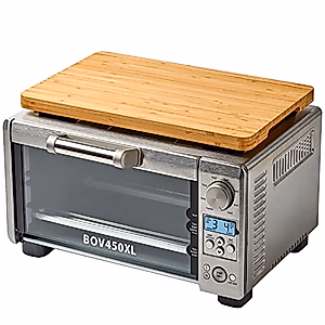 Cutting board Compatible with Breville BOV450XL Mini Smart Toaster Oven, Accessories for Countertop Oven, With Heat Resistant Non-Skid Silicone Feet, Creates Storage Space, Protects Cabinets Cupboard