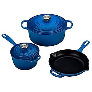 Le Creuset Enameled Cast Iron Signature Cookware Set, 5 pc. , Marseille