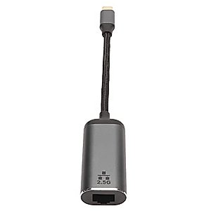 USB C to Ethernet Adapter, 10 100 1000 2500Mbps High Speed, USB Type C to RJ45 2.5G Gigabit Ethernet LAN Network Adapter,for Windows, for Android, for OS, for Linux